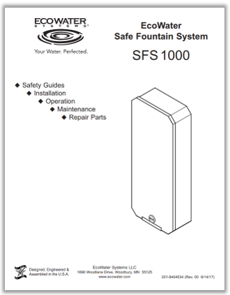 SFS 1000 Manual – EcoWater Systems