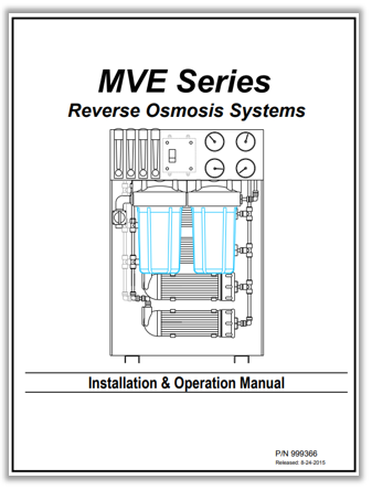 ECI MVE Series Manual – EcoWater Systems