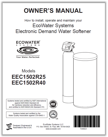 EEC1502 Series – EcoWater Systems