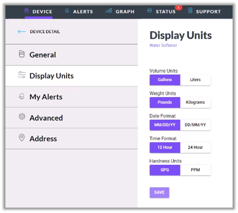 Hydrolink™ Home - Navigating the Web/App – EcoWater Systems