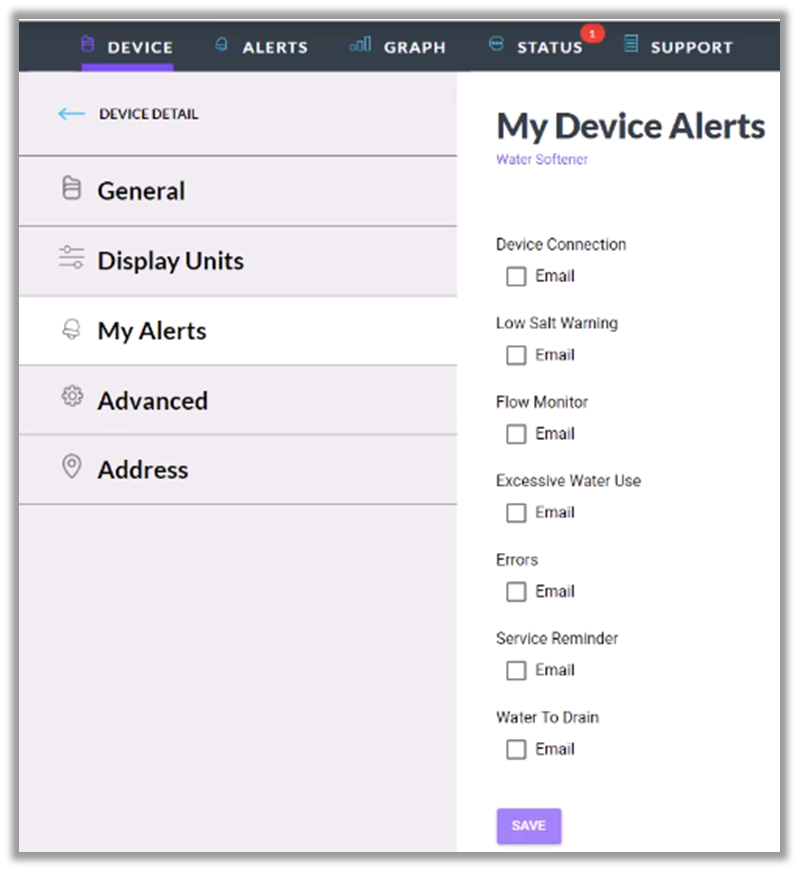 Hydrolink™ Home - Navigating the Web/App – EcoWater Systems
