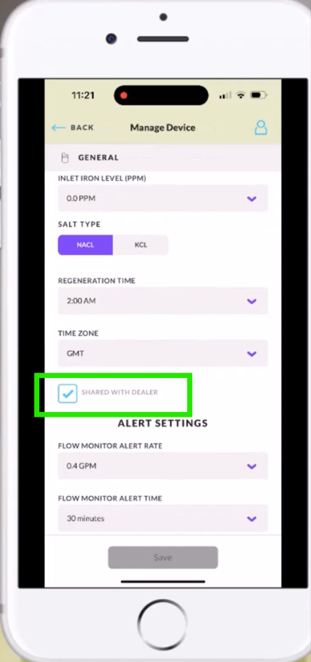 Hydrolink™ Home - How to Allow Dealer Access – EcoWater Systems