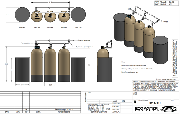 EWS321T - Installation Drawing – EcoWater Systems