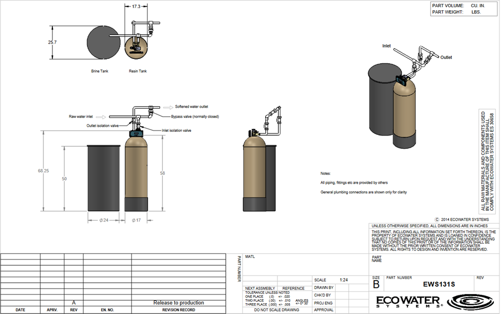 EWS131S - Installation Drawing – EcoWater Systems