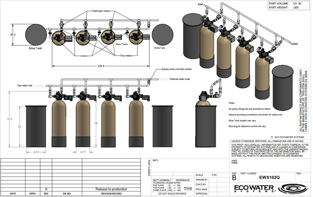 EWS102Q - Installation Drawing – EcoWater Systems
