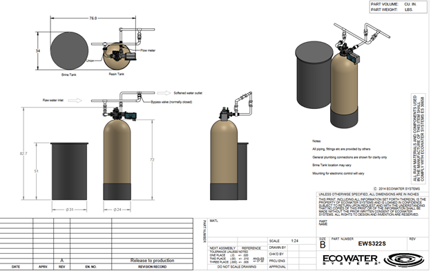 EWS322S - Installation Drawing – EcoWater Systems